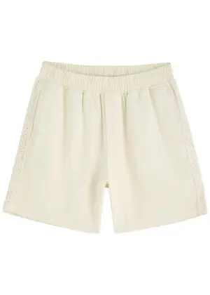 REPRESENT Panelled Twill Shorts - Off White