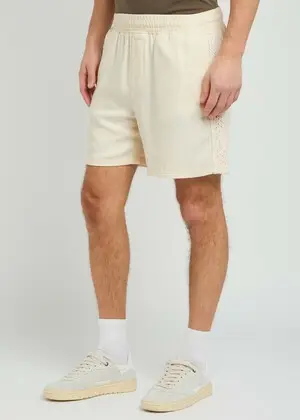 REPRESENT Panelled Twill Shorts - Off White