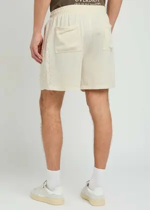 REPRESENT Panelled Twill Shorts - Off White