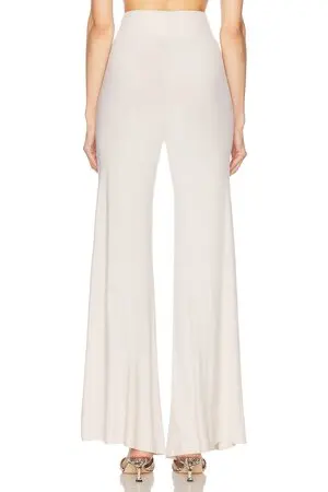 Enza Costa Silk Knit Bias Pant - Canvas