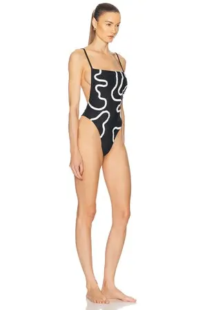 BODE Rickrack One Piece Swimsuit