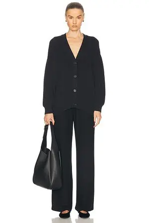 Jenni Kayne Cotton Cocoon Cardigan - Black