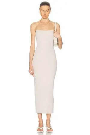 Enza Costa Silk Knit Jersey Essential Strappy Dress