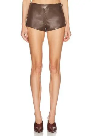MIMCHIK Buckle Mini Shorts