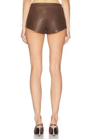MIMCHIK Buckle Mini Shorts