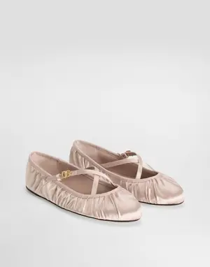Dolce & Gabbana Satin Ballet Flats