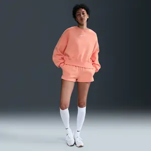 Nike Sportswear Phoenix Fleece Over-oversized Crew-neck Sweatshirt - Orange