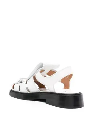 Alexander McQueen Leather Sandals - White