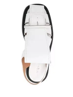 Alexander McQueen Leather Sandals - White