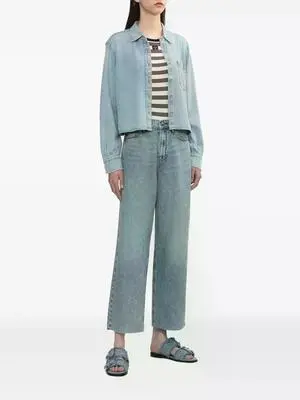 Rag & Bone Wide-leg Cropped Jeans