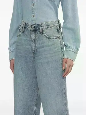 Rag & Bone Wide-leg Cropped Jeans
