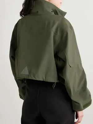 Moncler Kibira Appliquéd Hooded Jacket - Green