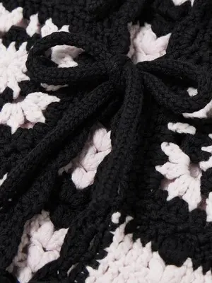 GANNI Crocheted Organic Cotton Cardigan