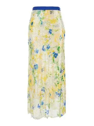 MSGM MSGM Sequinned Flared Maxi Skirt - Multi