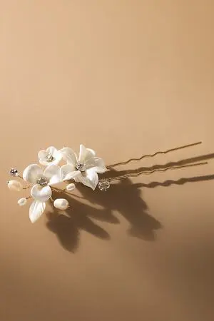 UNTAMED PETALS Lilac Pearl Hair Pin