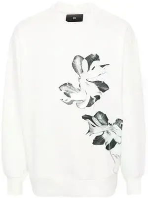 Y3 Graphic Print Sweatshirt - White