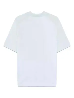 CRUCIANI Textured-knit T-shirt - Blue