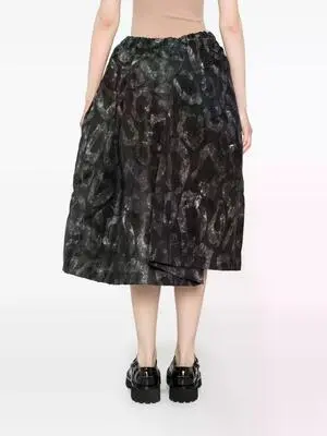 Comme Des Garçons Graphic-print Skirt