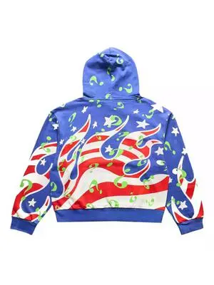 SKY HIGH FARM WORKWEAR Flame Printed Hoodie