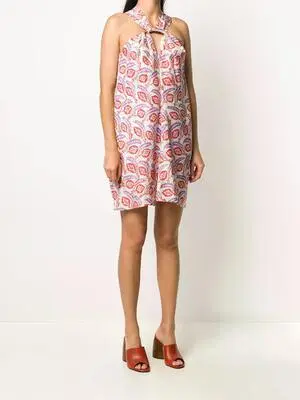 Isabel Marant Suzyli Leaf-print Short Dress