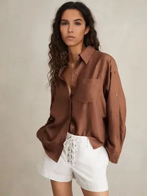 REISS Reenie Silk Shirt