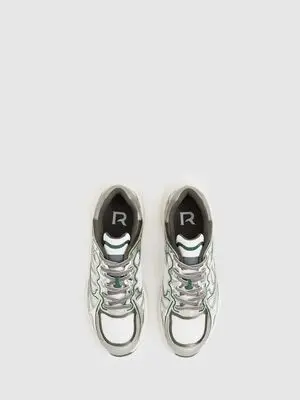 REISS Volt Nubuck And Mesh Trainers
