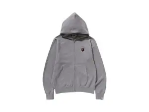 A BATHING APE One Point Full-zip Hoodie - Grey