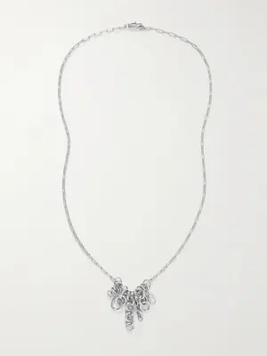 LAURA LOMBARDI Sabbia Platinum-plated Necklace - Silver