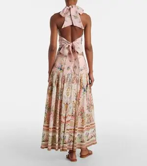 Camilla Gathered Maxi Skirt - Multicoloured