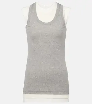 JIL SANDER Set Of 3 Cotton Tank Tops - Multicoloured