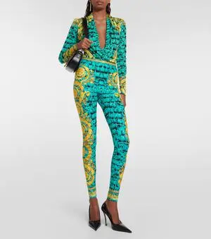 Versace Regalia Baroque Jersey Leggings