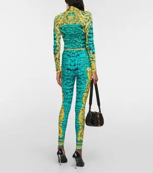 Versace Regalia Baroque Jersey Leggings