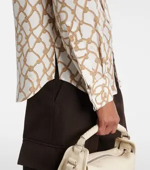 Burberry Printed Silk Poplin Shirt - Multicoloured