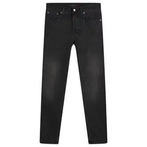 Nudie Black Wash Jeans For Men