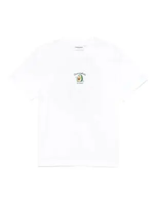 CHOCOOLATE Logo-embroidered T-shirt - White
