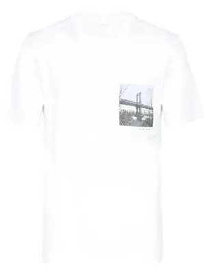 Helmut Lang New York Bridge Postcard T-shirt - White