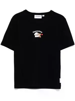 CHOCOOLATE Logo-embroidered T-shirt