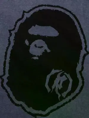 A BATHING APE Head Cotton T-shirt - Grey