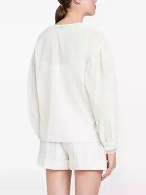 TWINSET V-neck Long-sleeve Sweatshirt