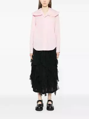 Comme Des Garçons Frill Collared Shirt - Pink