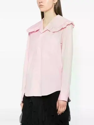 Comme Des Garçons Frill Collared Shirt - Pink