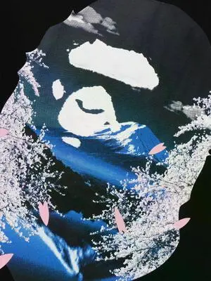 A BATHING APE Sakura T-shirt - Black