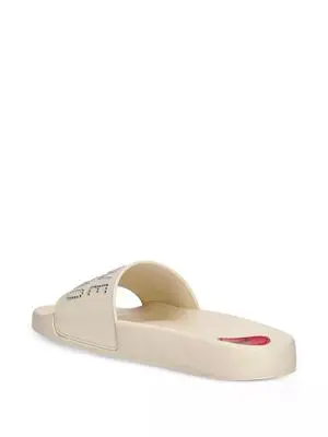 Moschino Rhinestone-embellished Slides