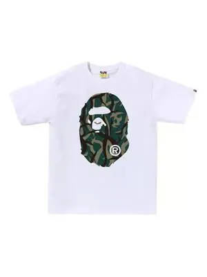 A BATHING APE® Camo Big Head T-shirt - White