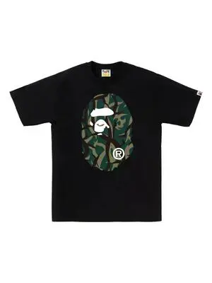 A BATHING APE® Camo Big Head T-shirt - Black