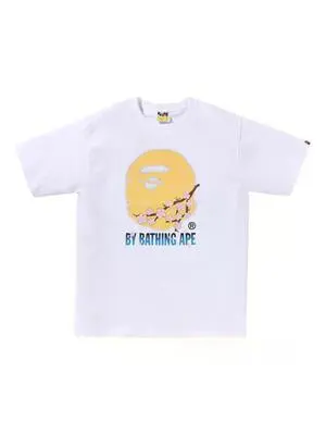 A BATHING APE Sakura Face T-shirt - White