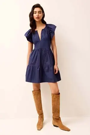 MARIE OLIVER Kara Tiered Dress - Naval