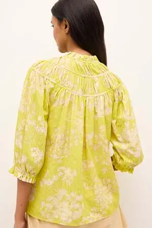 MARIE OLIVER Finley Top - Honeysuckle