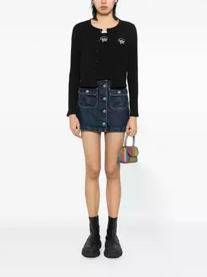 CHOCOOLATE Logo-embroidered Top - Black