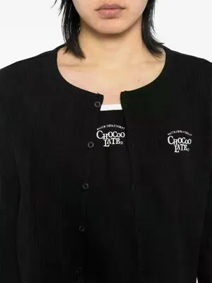CHOCOOLATE Logo-embroidered Top - Black